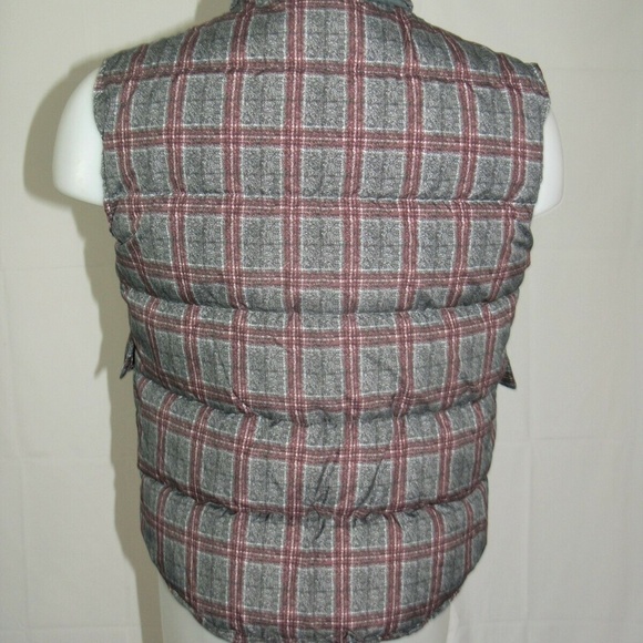 Isaia | Jackets & Coats | Isaia Opallone Quilted Gray Plaid Down Puffer ...